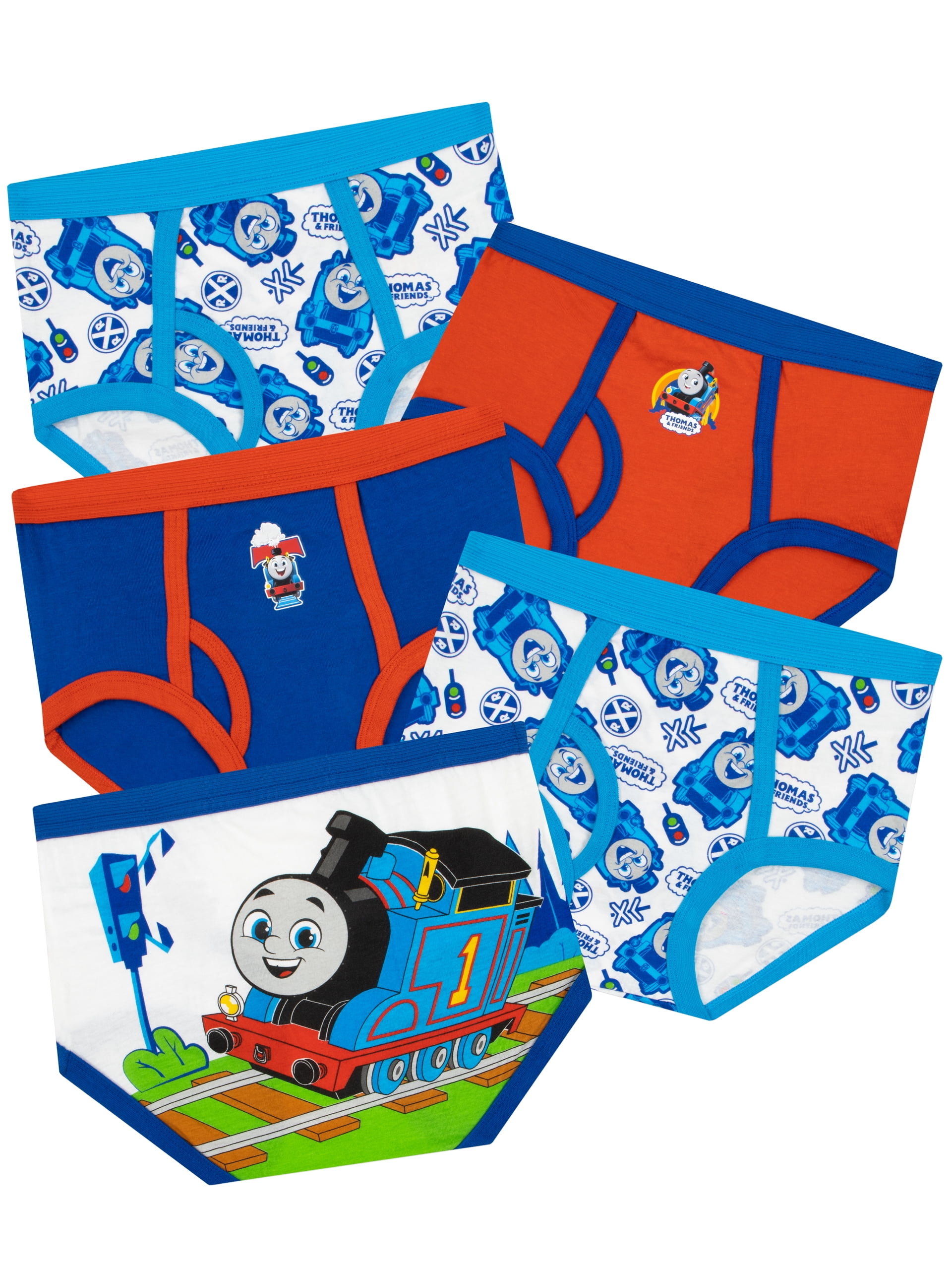 Thomas & Friends Kids Boxers - 5 Pack Toddler Underpants Sizes 2T-7 ...