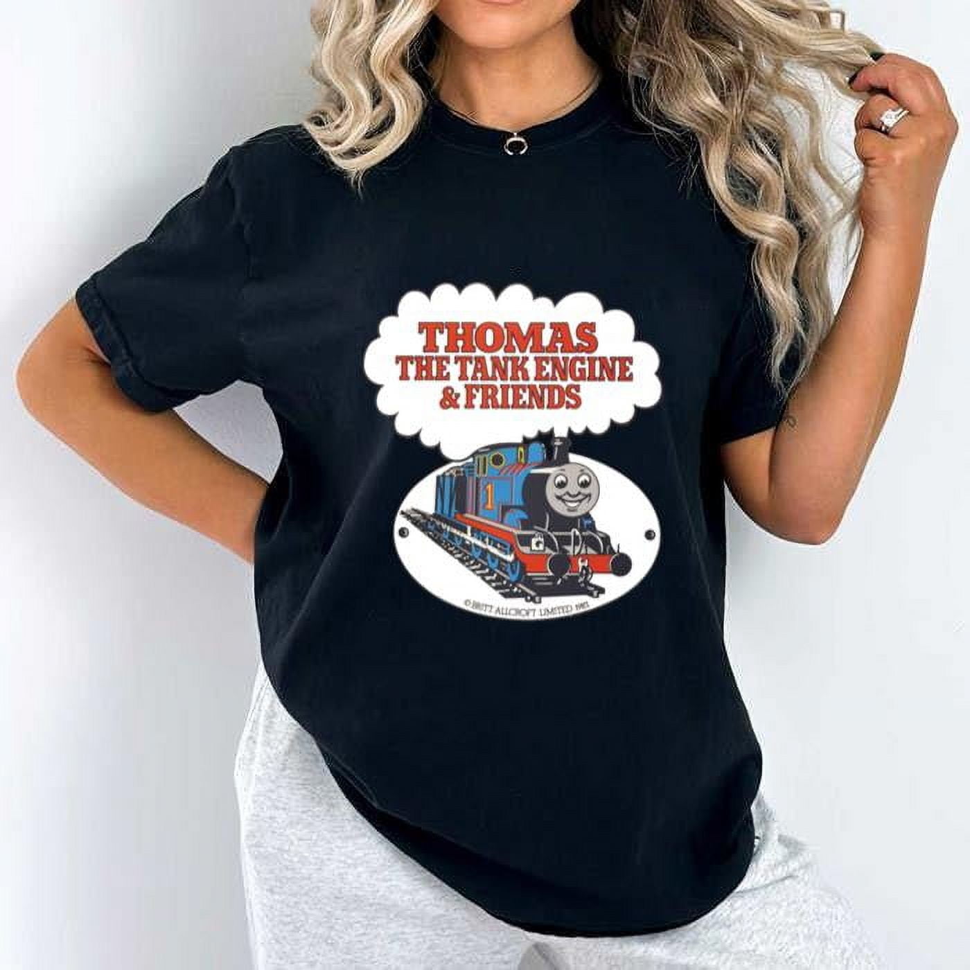 Thomas The Tank Engine Friends Kids TV Show Train Fan Comfort Color T ...