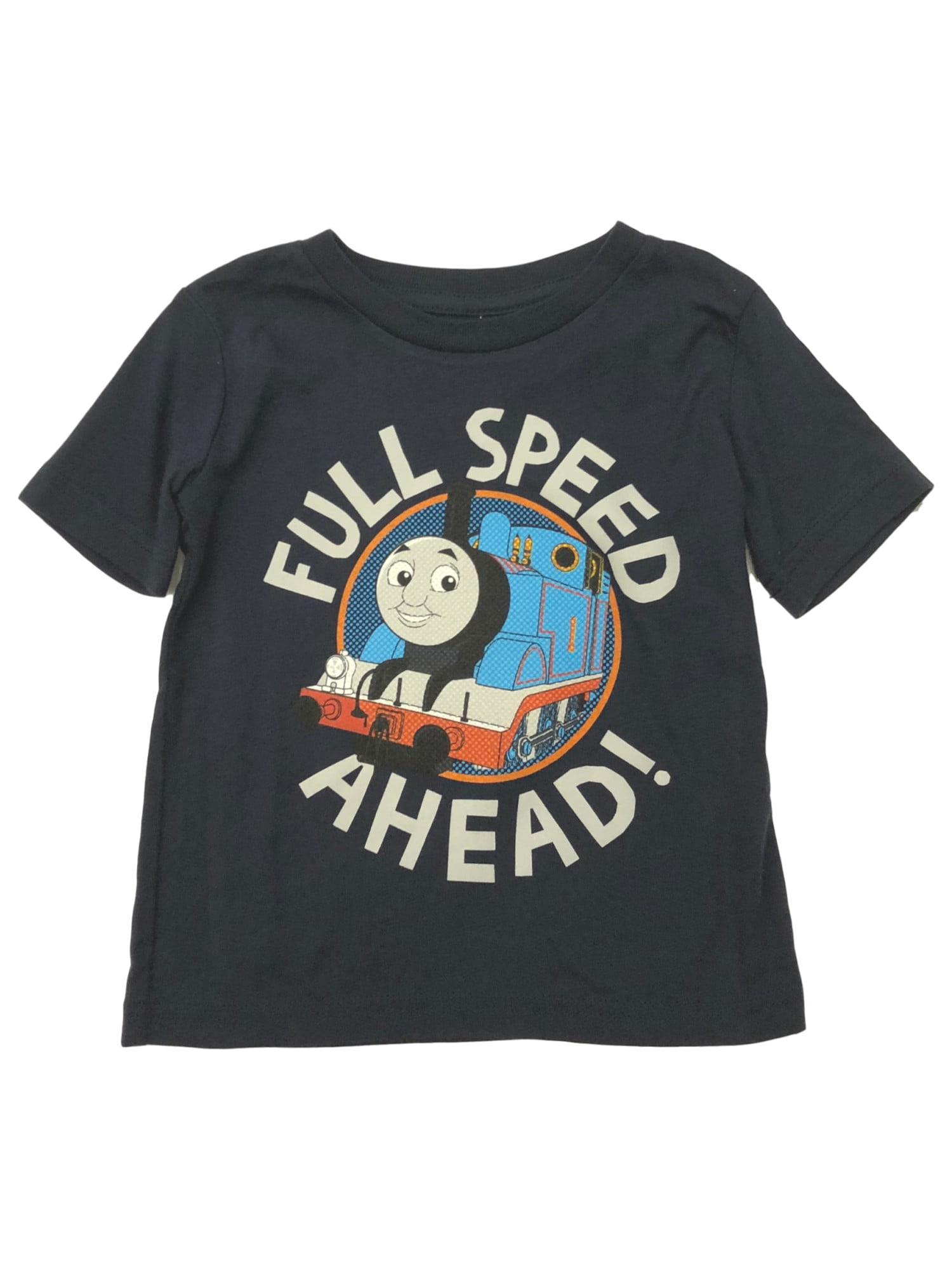 Thomas The Tank Engine Toddler Boys Blue Full Speed Train T-Shirt Tee ...