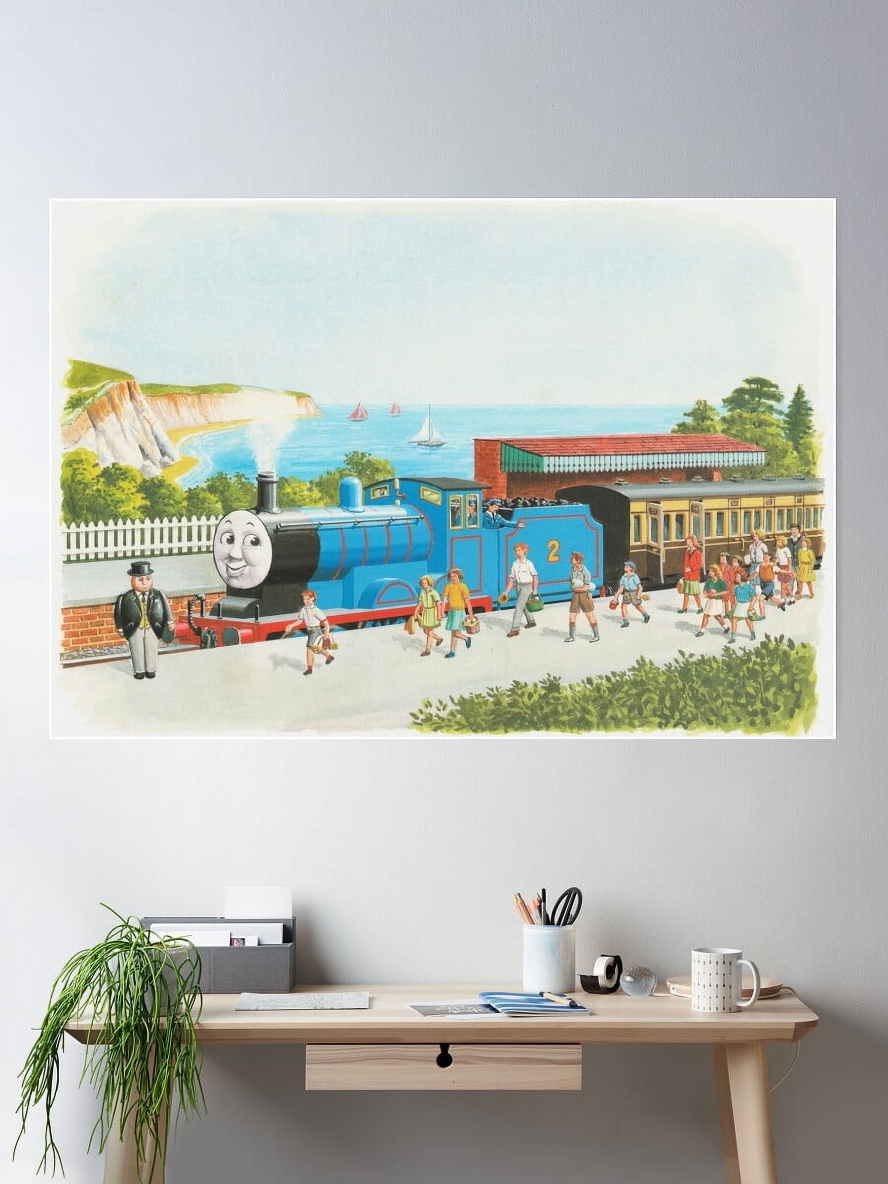 Thomas The Tank Engine Vintage Seaside Trip Poster Wall Art UNFRAMED ...