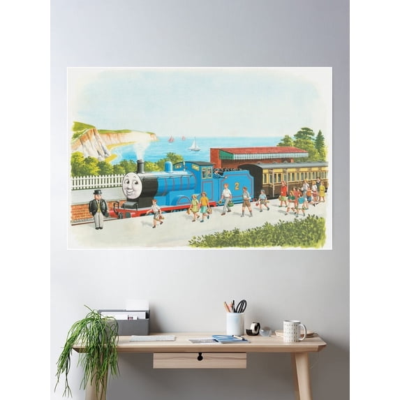 Thomas The Tank Engine Vintage Seaside Trip Poster Wall Art UNFRAMED ...