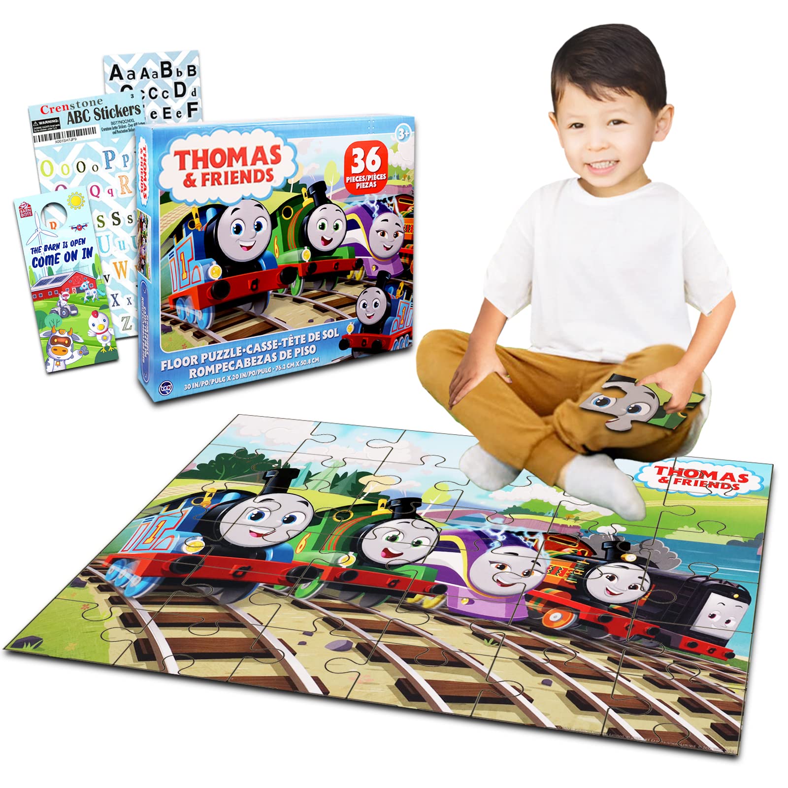 Thomas The Train Floor MMF7 Puzzle for Kids, Toddlers - Bundle with 36 ...