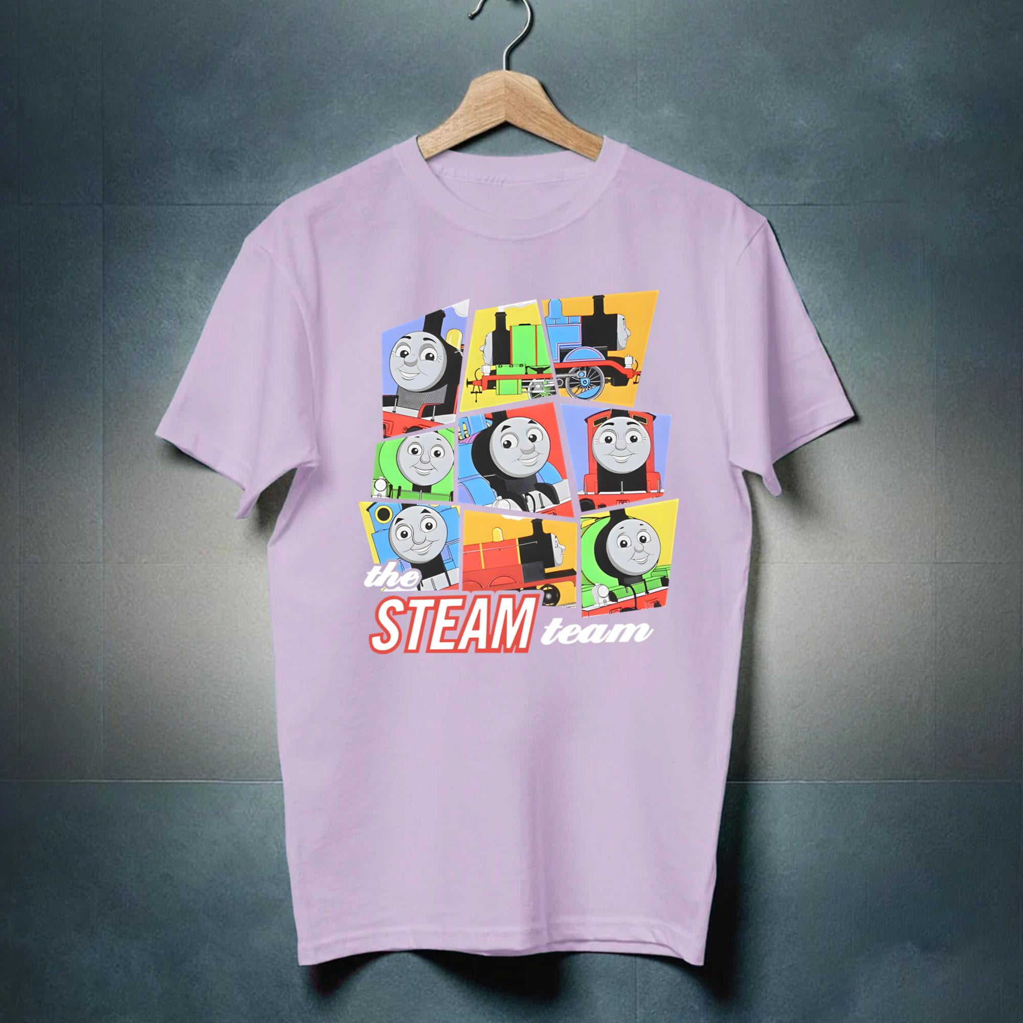 Thomas The Train Steam Team Black T-Shirt S M L XL 2XL 3XL-TH34485 ...