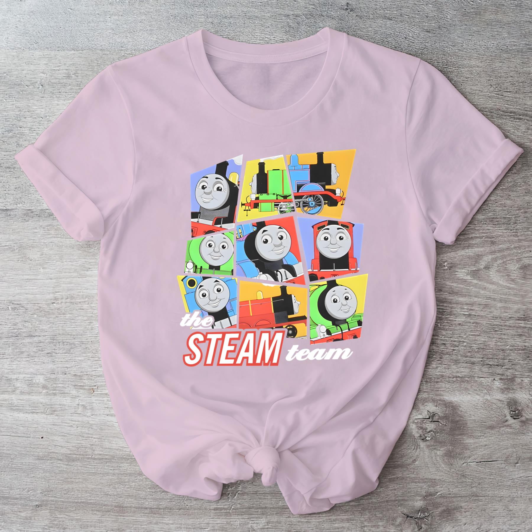 Thomas The Train Steam Team Black T-Shirt S M L XL 2XL 3XL-TH34485 ...