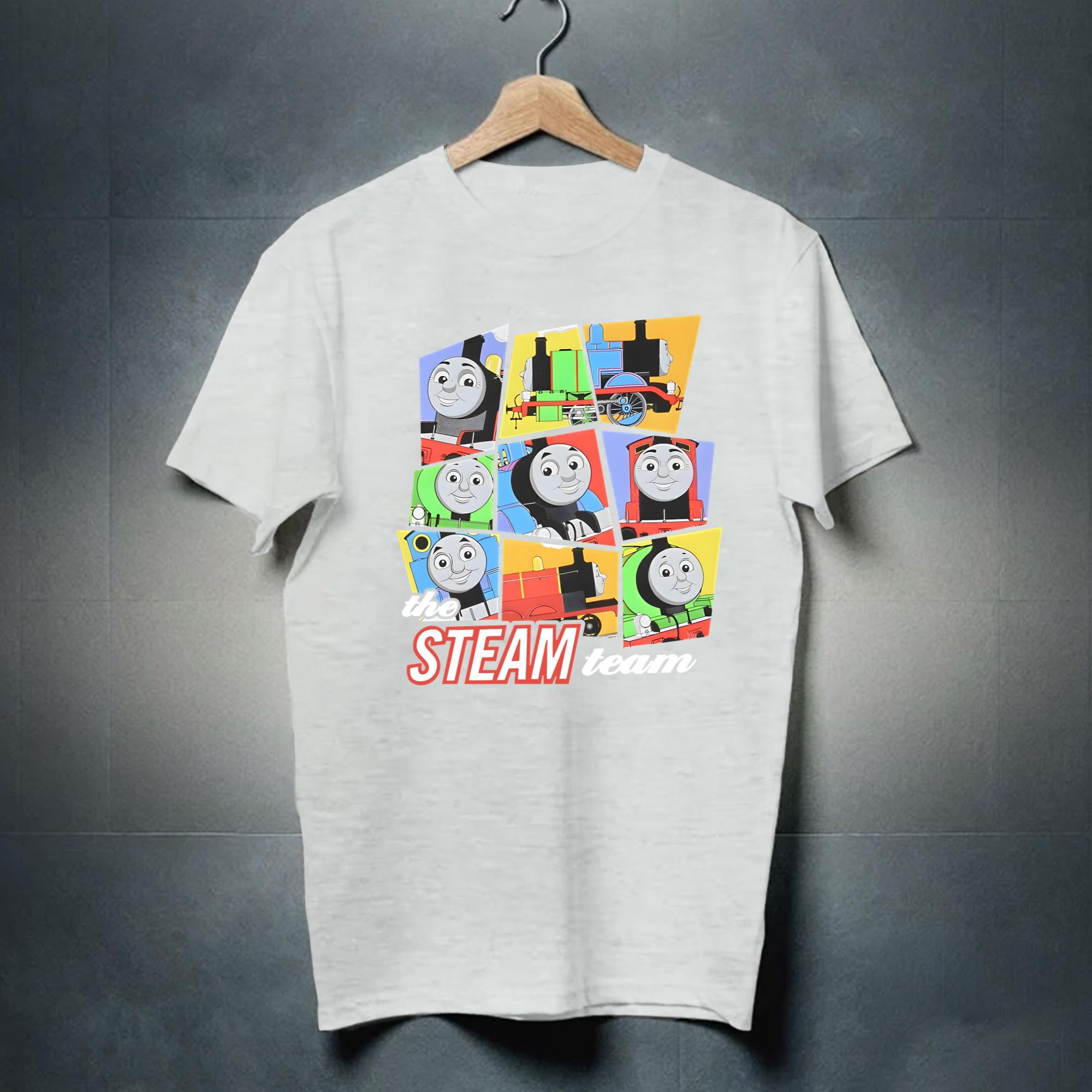Thomas The Train Steam Team Black T-Shirt S M L XL 2XL 3XL-TH34485 ...