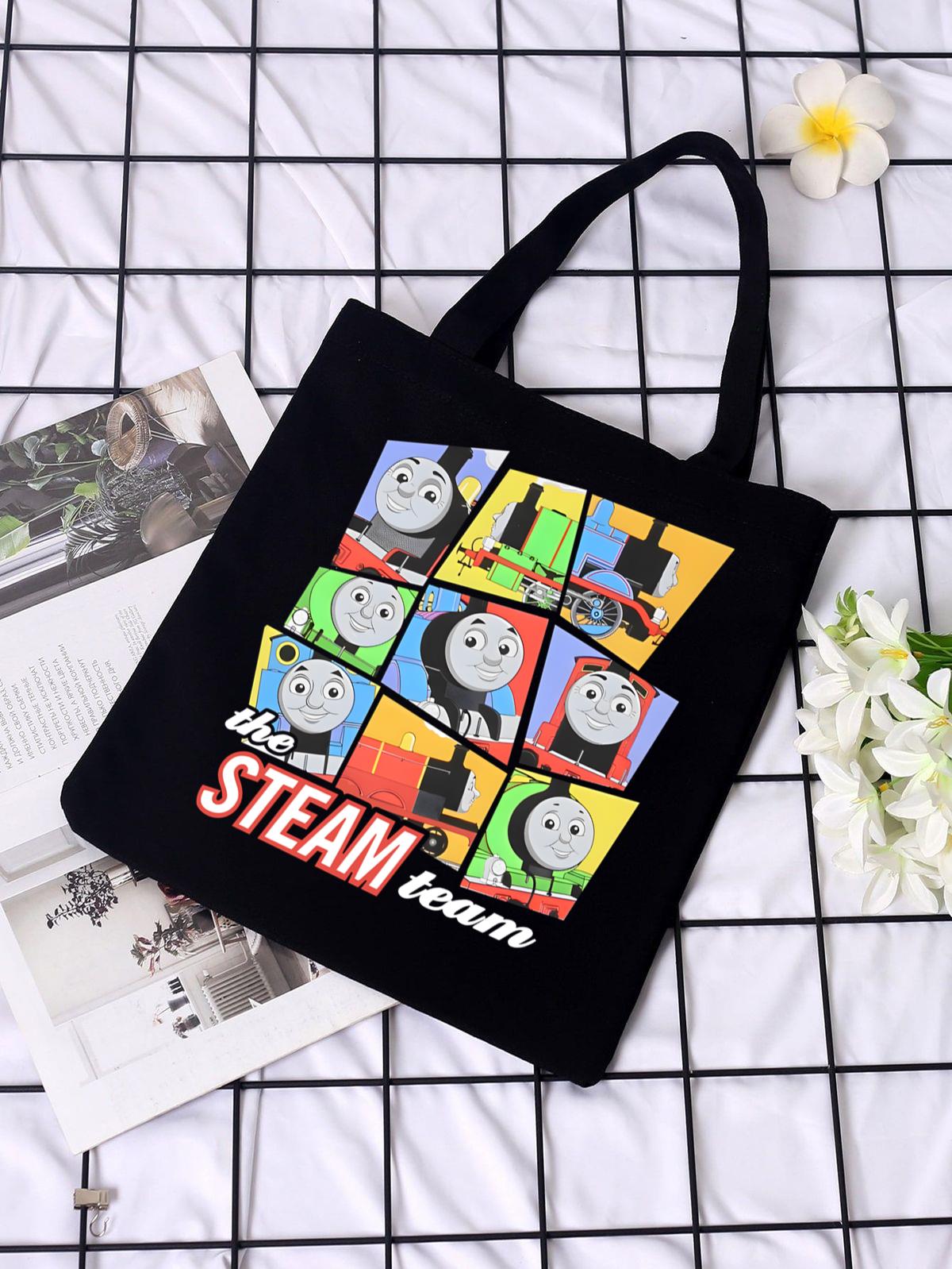 Thomas The Train Steam Team Black Tote Bag S M L XL 2XL -TH3075 ...