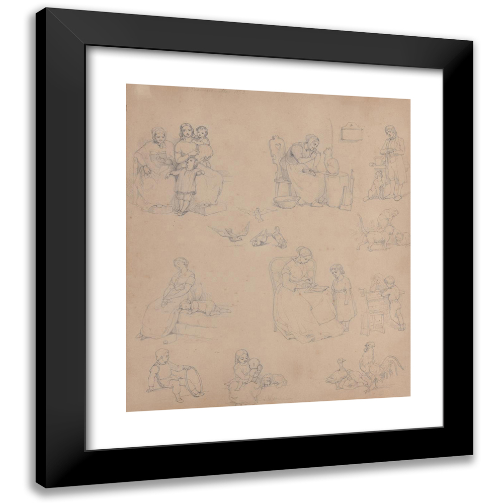 Thomas Vilhelm Petersen 20x23 Black Modern Framed Museum Art Print ...