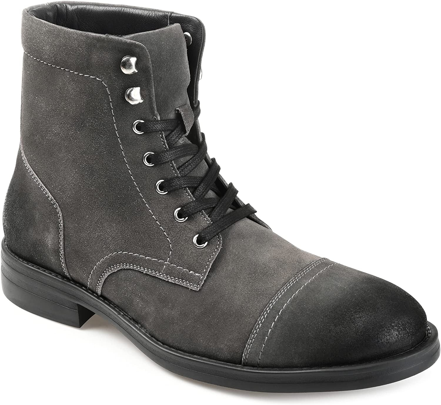 Thomas & Vine Mens Darko Wide Tru Comfort Foam Lace-up Cap Toe Ankle ...