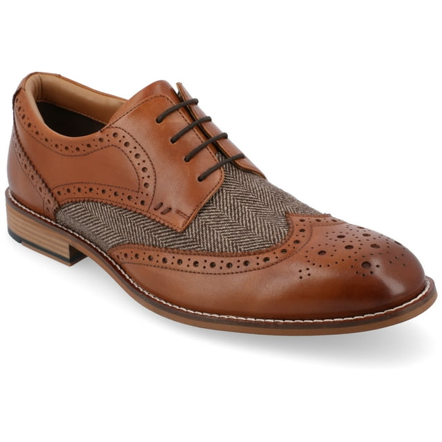 Thomas & Vine Filmore Tru Comfort Foam Wingtip Dress Shoe - Walmart.com