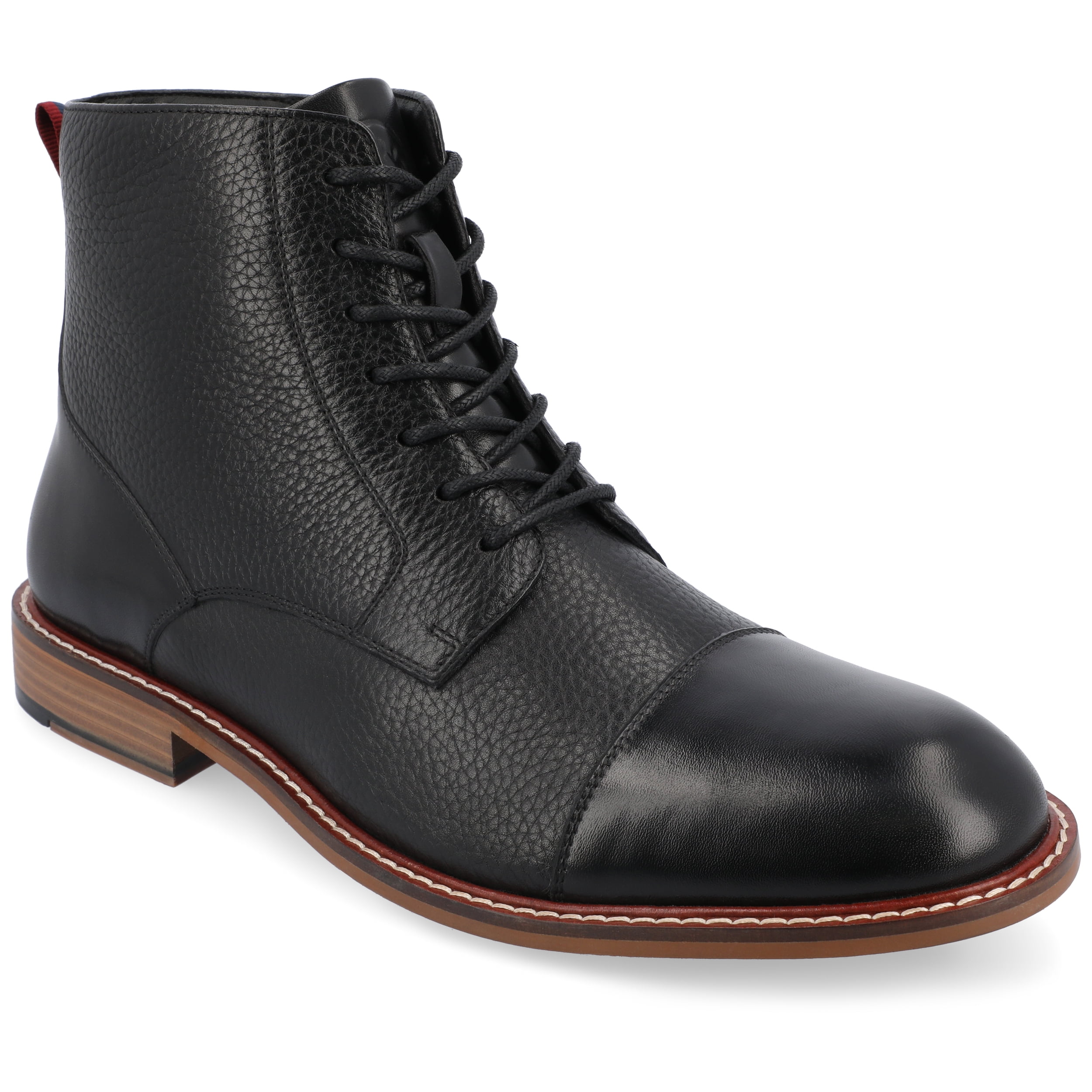 Thomas & Vine Jagger Cap Toe Ankle Boot - Walmart.com