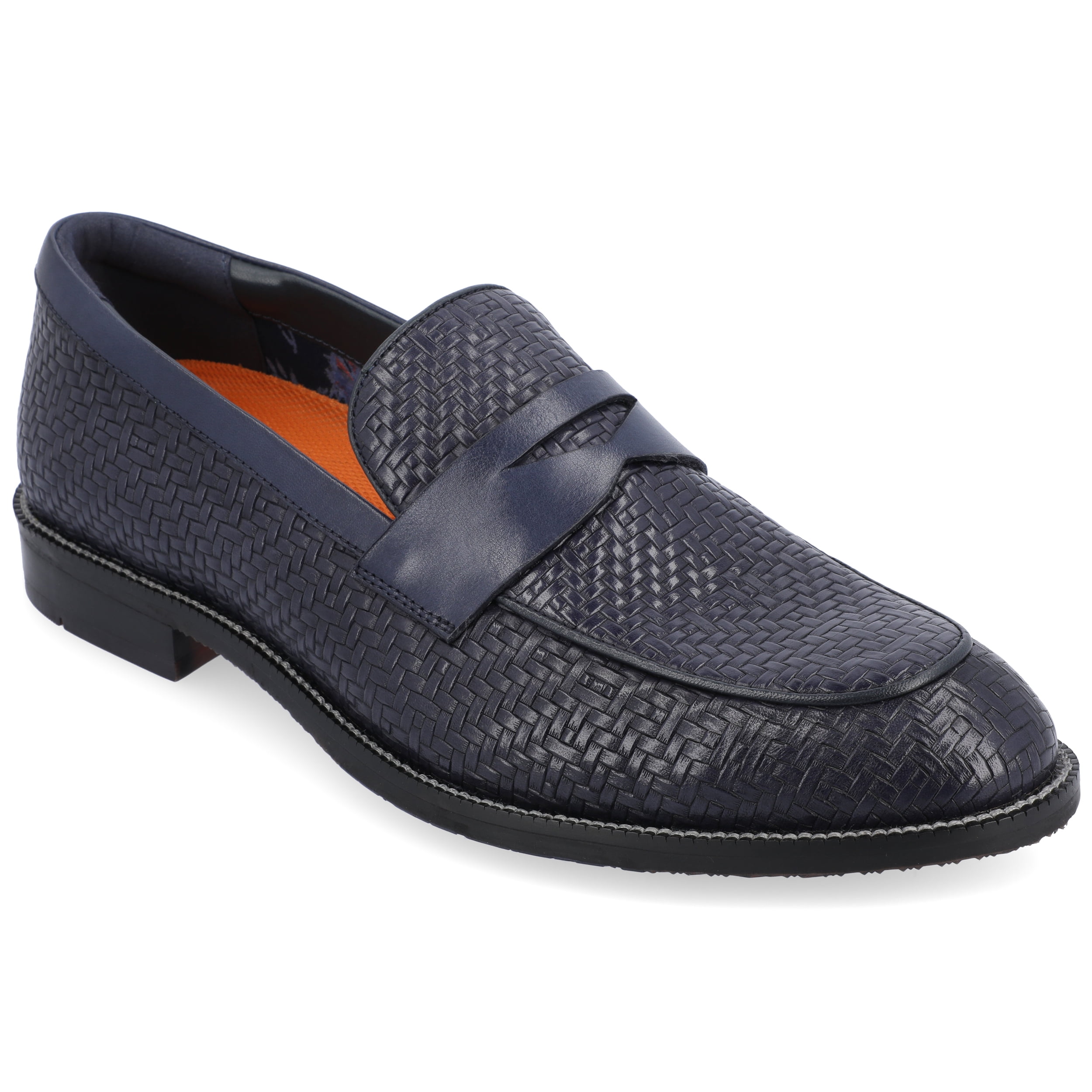 Thomas & Vine Mens Barlow Apron Toe Slip-on Penny Loafer - Walmart.com