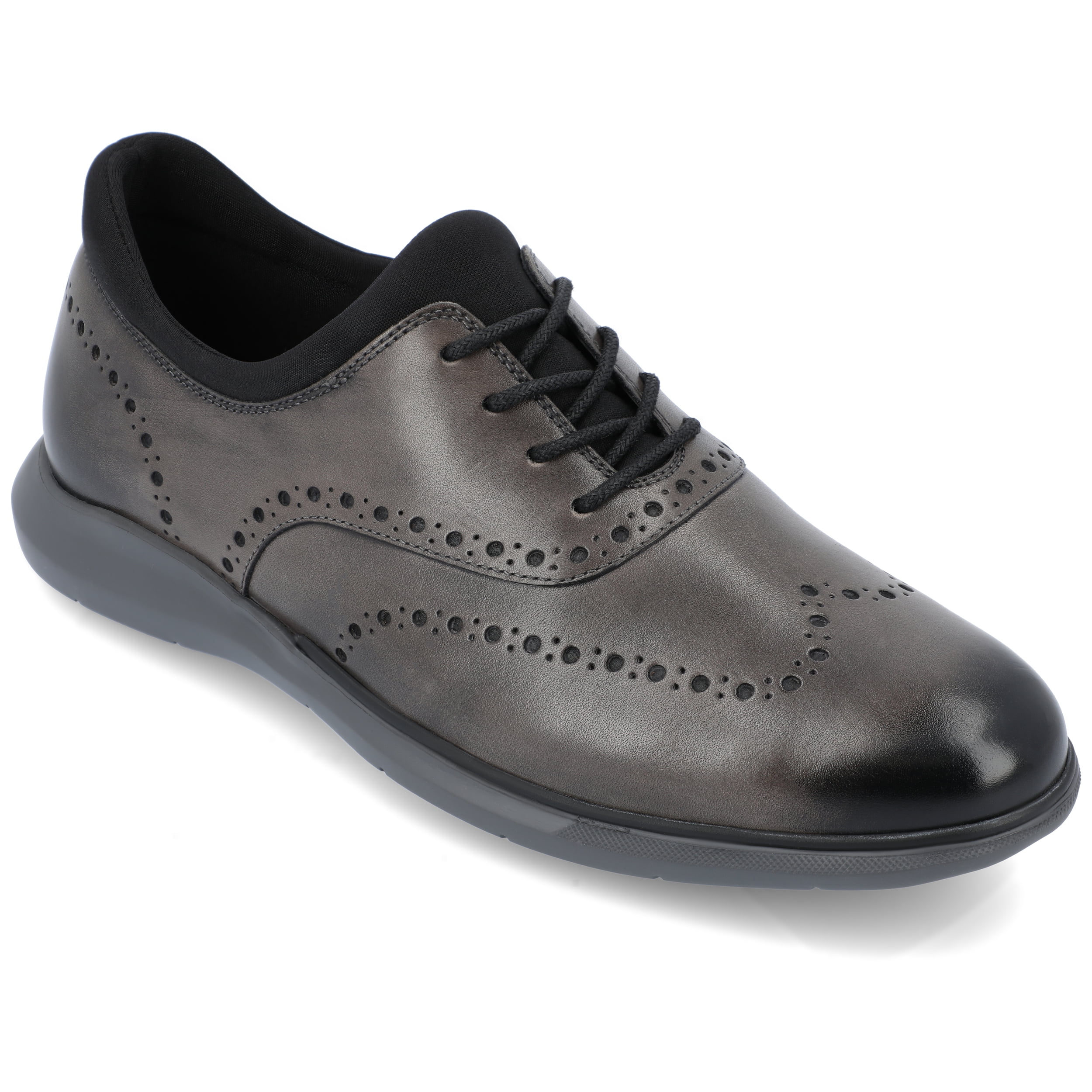 Thomas & Vine Mens Bronson Lace-up Wingtip Hybrid Dress Shoe - Walmart.com