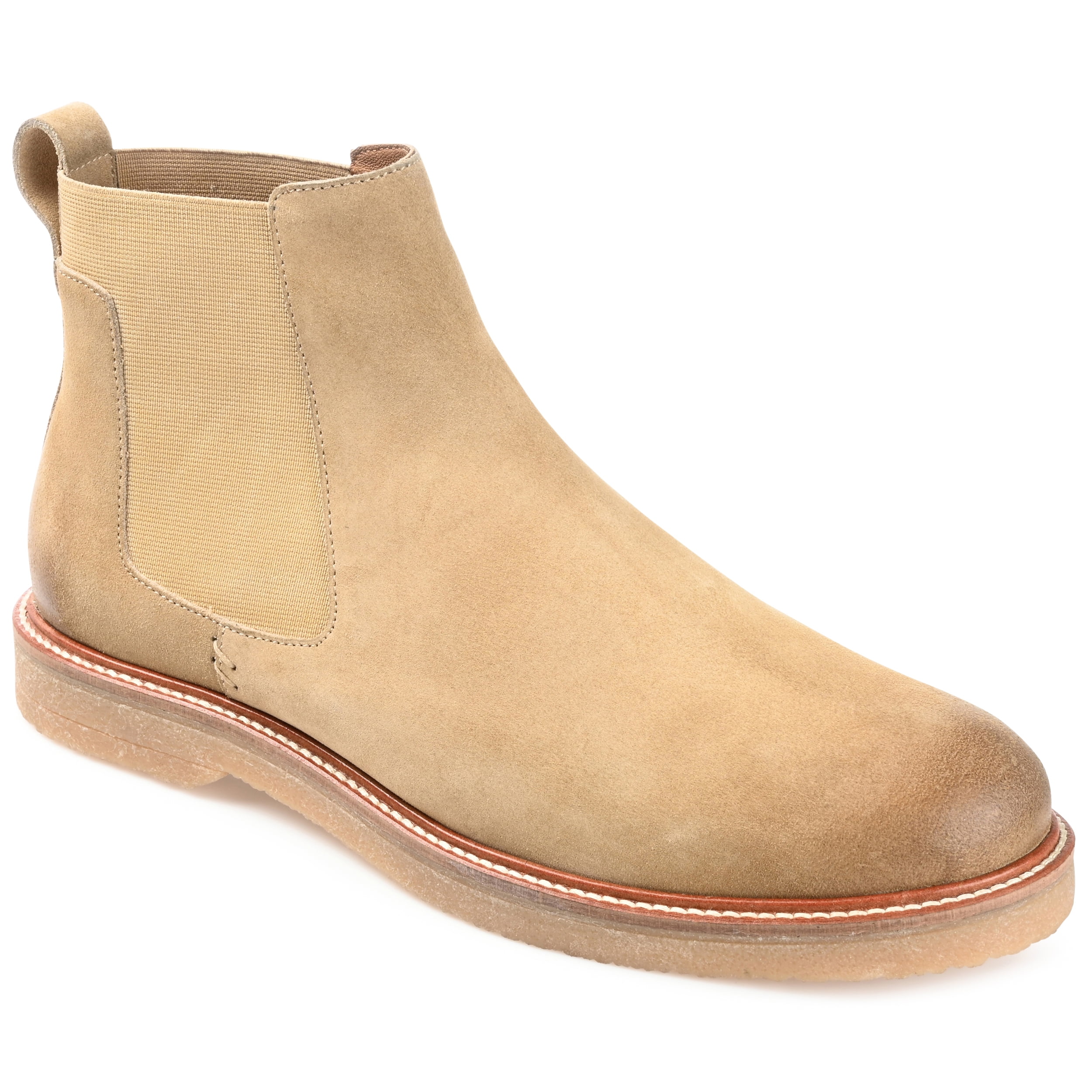 Thomas & Vine Mens Cedric Pull-on Round Toe Chelsea Boot - Walmart.com