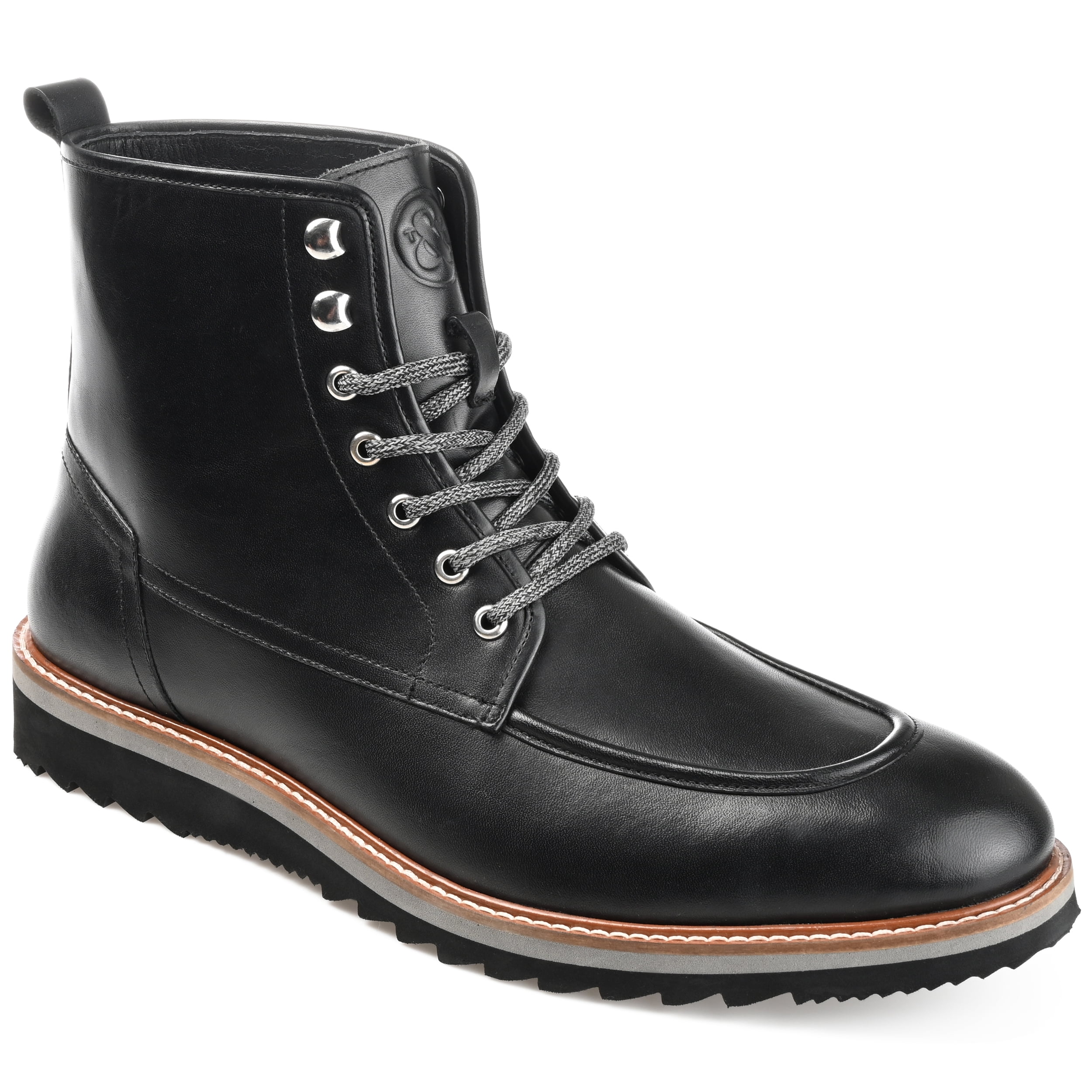Thomas & Vine Mens Mitchell Lace-up Moc Toe Ankle Boot - Walmart.com
