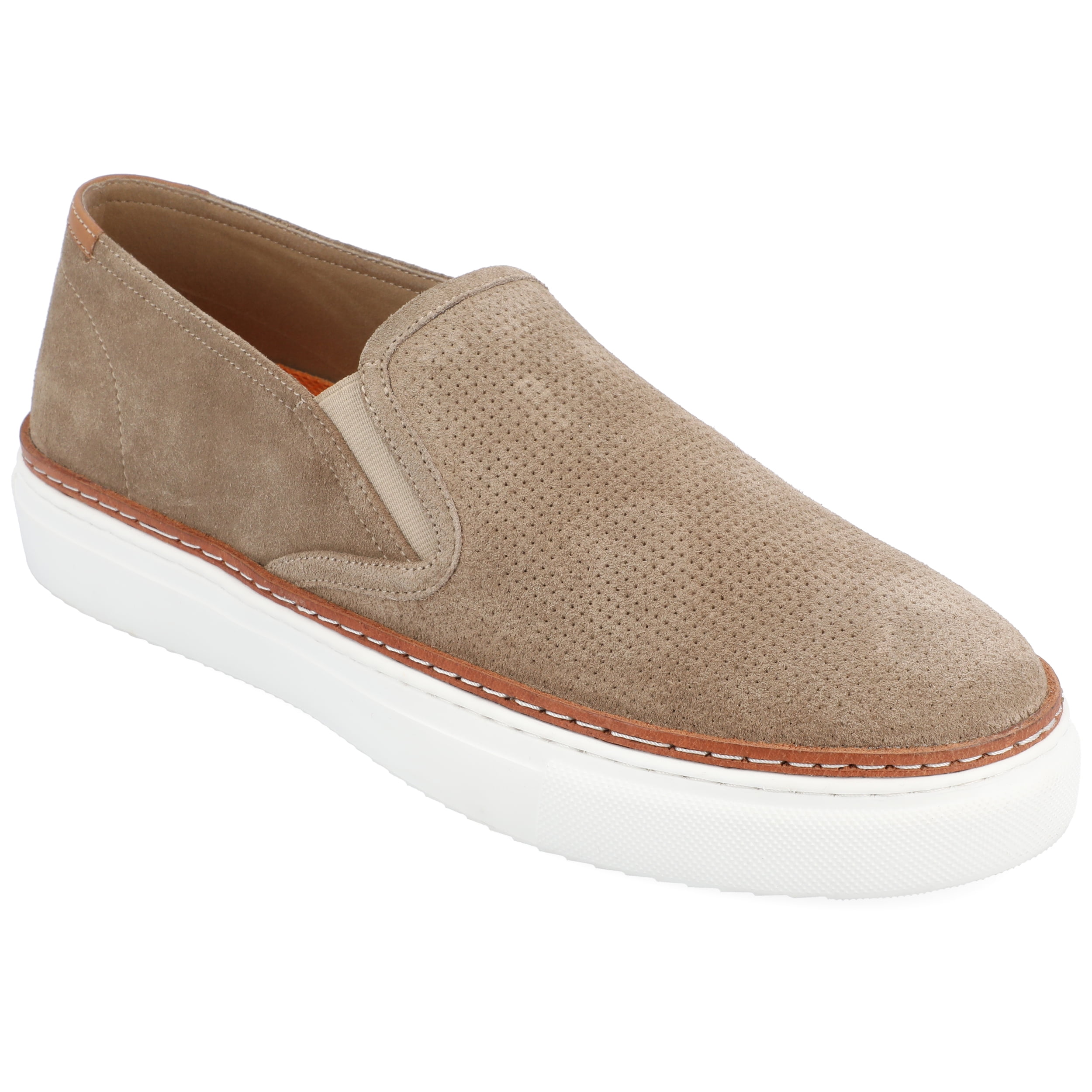 Thomas & Vine Mens Tillman Casual Slip-on Leather Sneaker - Walmart.com