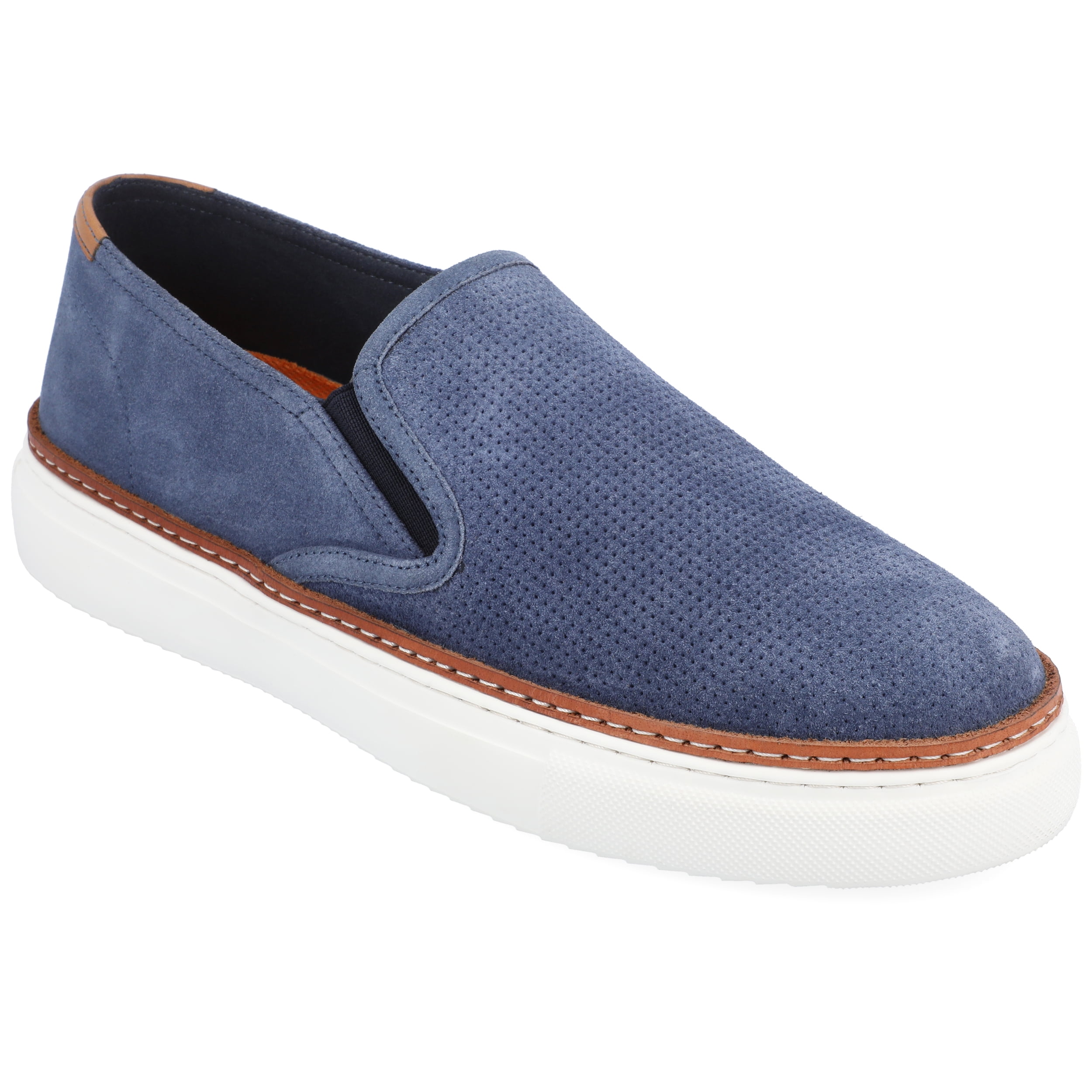 Thomas & Vine Mens Tillman Casual Slip-on Leather Sneaker - Walmart.com