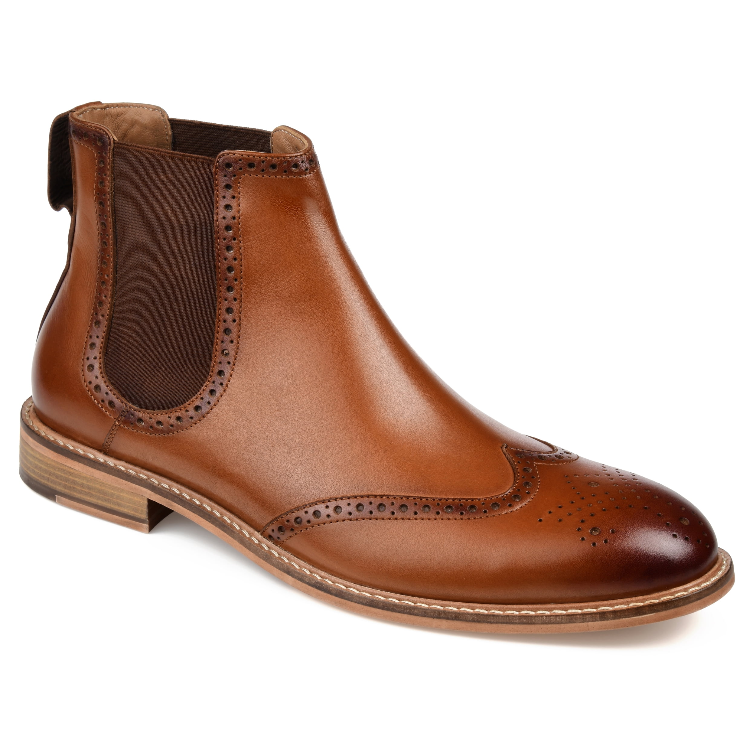 Thomas & Vine Mens Watson Wide Width Tru Comfort Foam Pull-on Wingtip ...