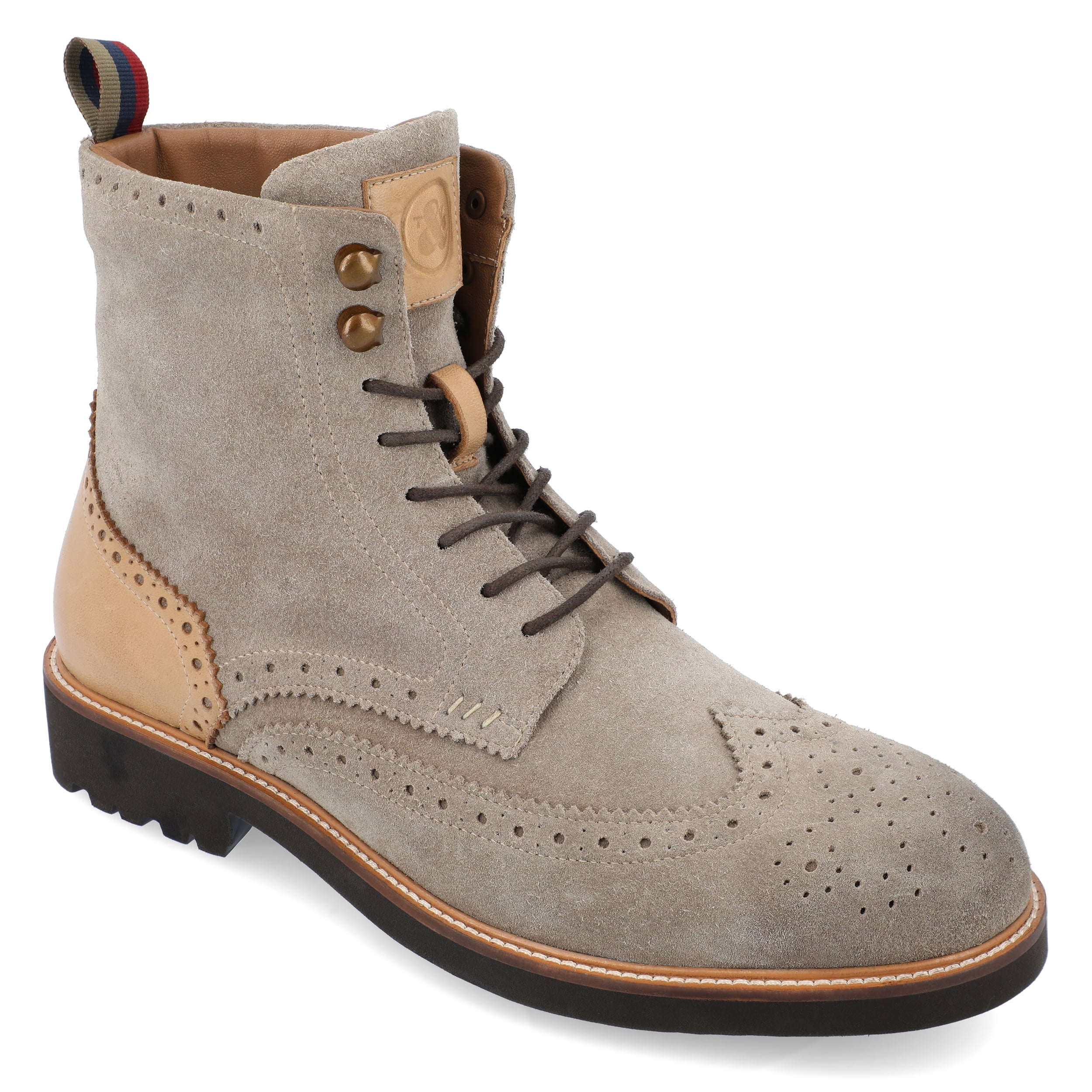Thomas & Vine Mens Welch Lace-up Wingtip Ankle Boot - Walmart.com