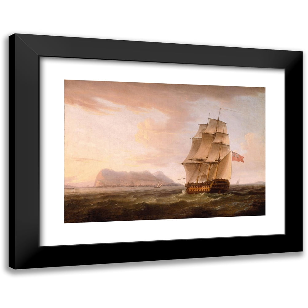 Thomas Whitcombe 24x18 Black Modern Framed Museum Art Print Titled - A ...