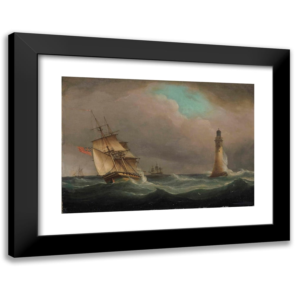 Thomas Whitcombe 24x18 Black Modern Framed Museum Art Print Titled - A ...