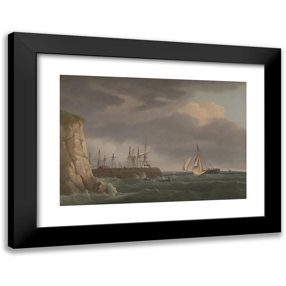 Thomas Whitcombe 24x18 Black Modern Framed Museum Art Print Titled - A ...