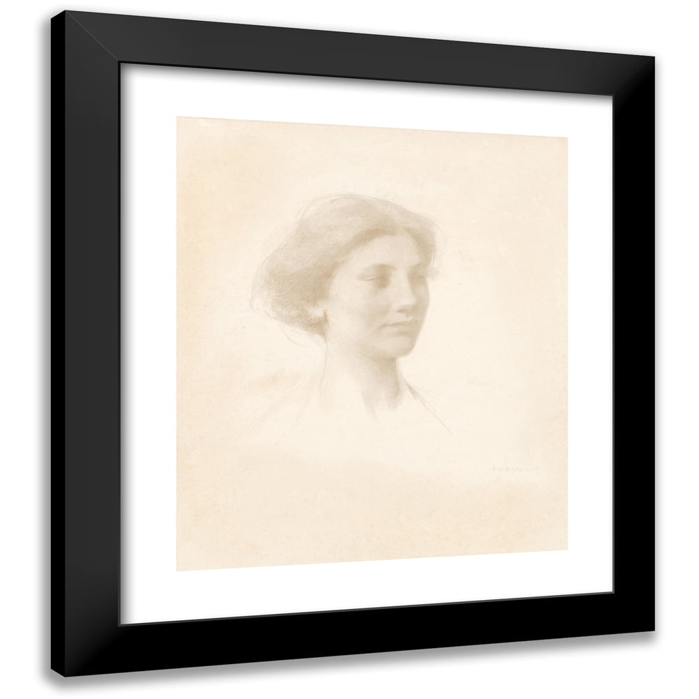 Thomas Wilmer Dewing 12x14 Black Modern Framed Museum Art Print Titled ...