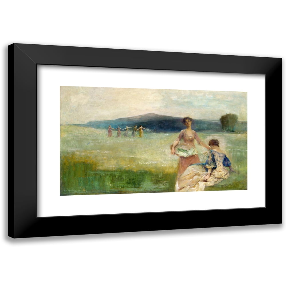 Thomas Wilmer Dewing 18x12 Black Modern Framed Museum Art Print Titled ...