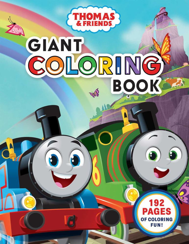 MATTEL: Thomas and Friends: Giant Coloring Book, 192 pages (Paperback ...