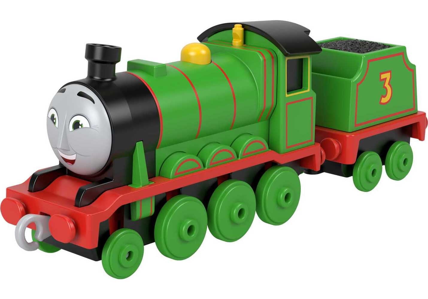 Thomas and Friends Toy Train, Henry Diecast Engine with Tender ...