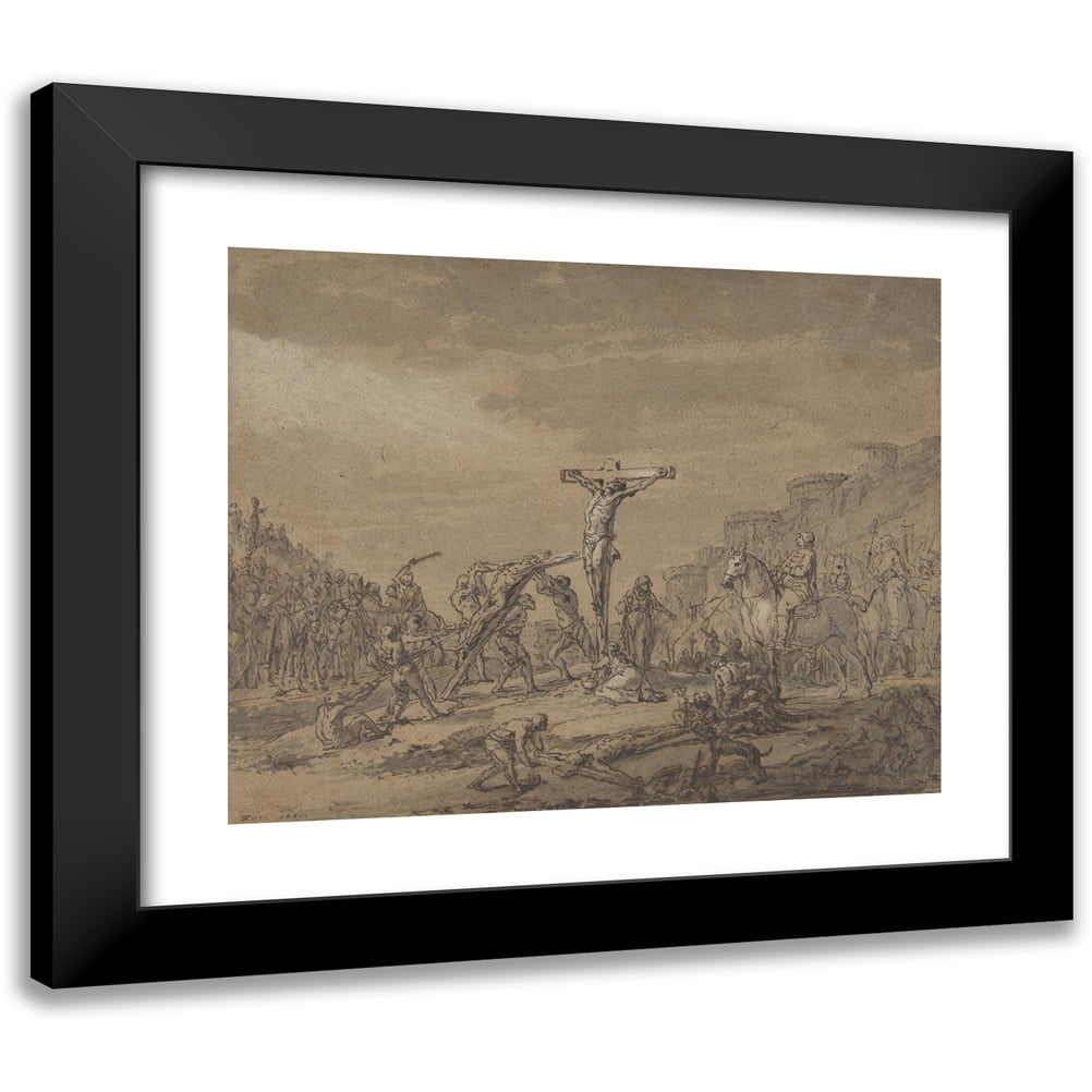 Thomas de Keyser 14x12 Black Modern Framed Museum Art Print Titled ...