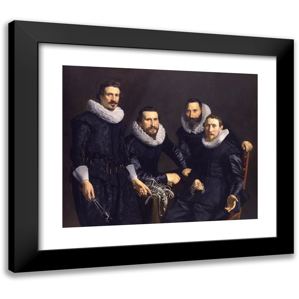 Thomas de Keyser 14x12 Black Modern Framed Museum Art Print Titled ...
