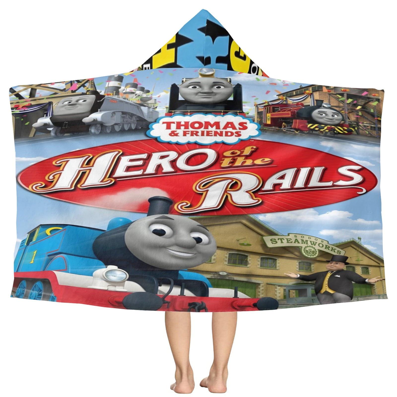 Thomas the Tank Engine & Friends beach Cape Towel.Children's version ...