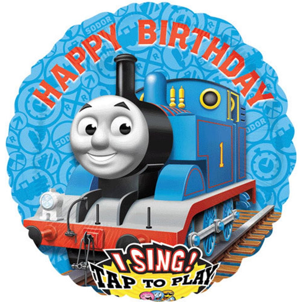Thomas the Tank Jumbo Singing Foil Balloon - Walmart.com