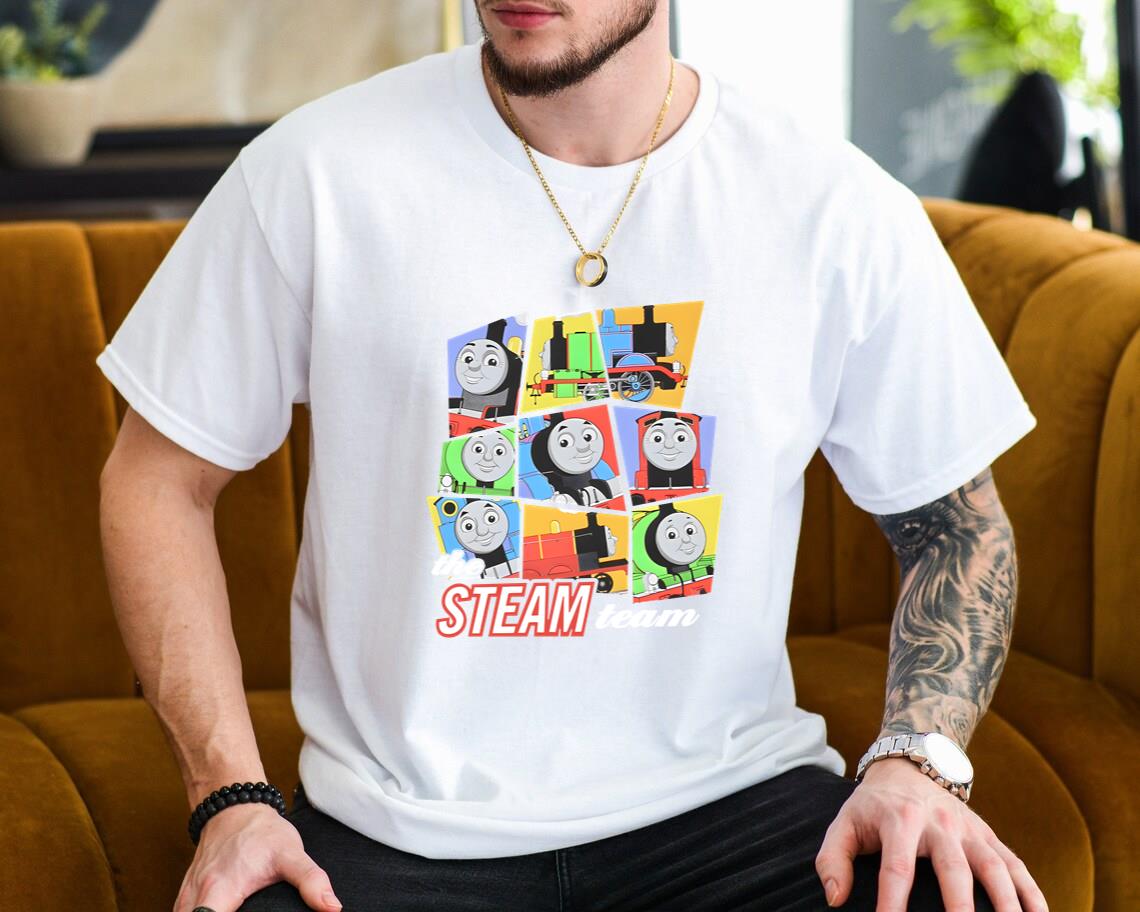 Thomas the Train Steam Team Cartoon Engine Fan Unisex T-shirt, for men ...