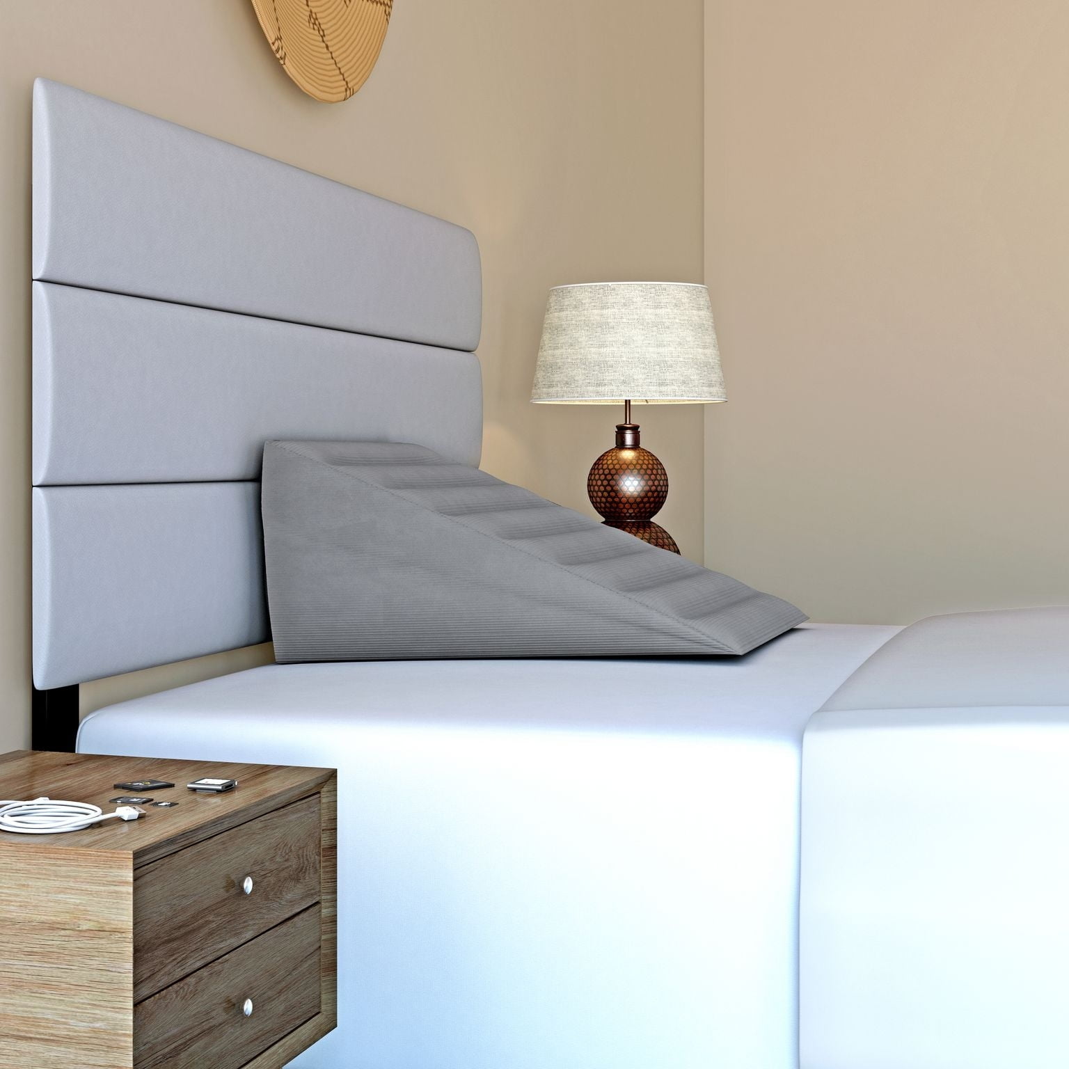 Thomasville Inflatable Air Wedge Pillow with Dual Adjustable Chambers ...