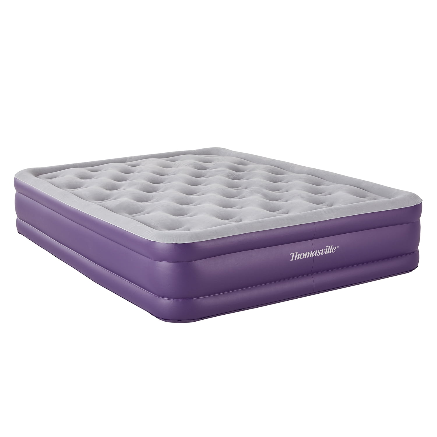 Thomasville Sensation Express Raised Inflatable Mattress w/ Pump, Queen ...