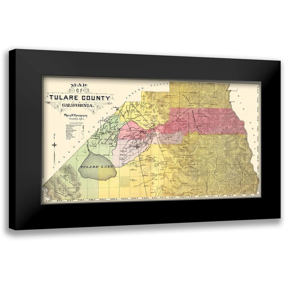 Thompson 18x12 Black Modern Framed Museum Art Print Titled - Tulare ...