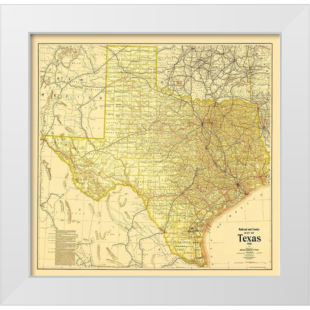 Thompson 20x20 White Modern Wood Framed Museum Art Print Titled ...