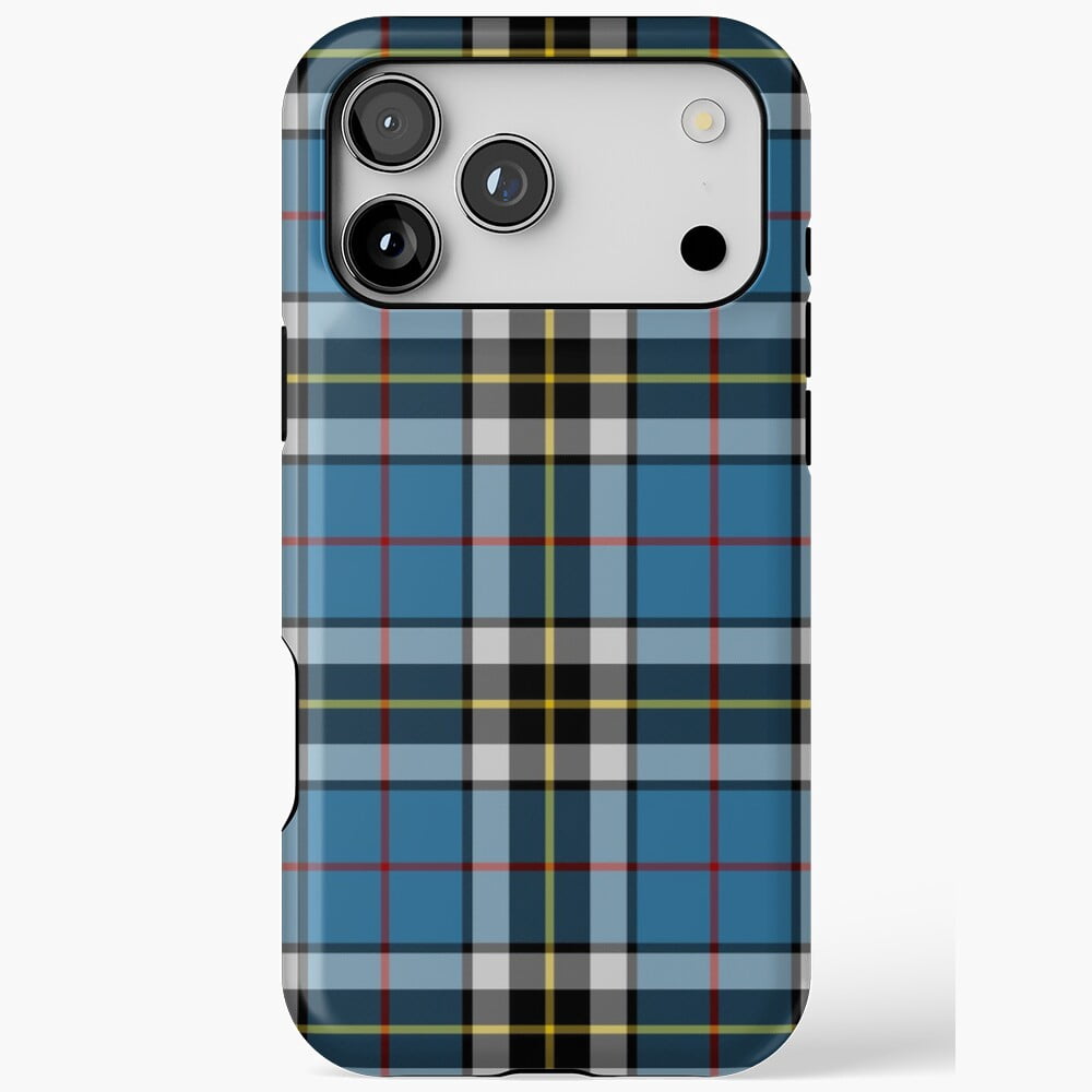 Thompson Blue Dress Tartan Plaid Pattern Phone Case 11 through 17 Pro ...