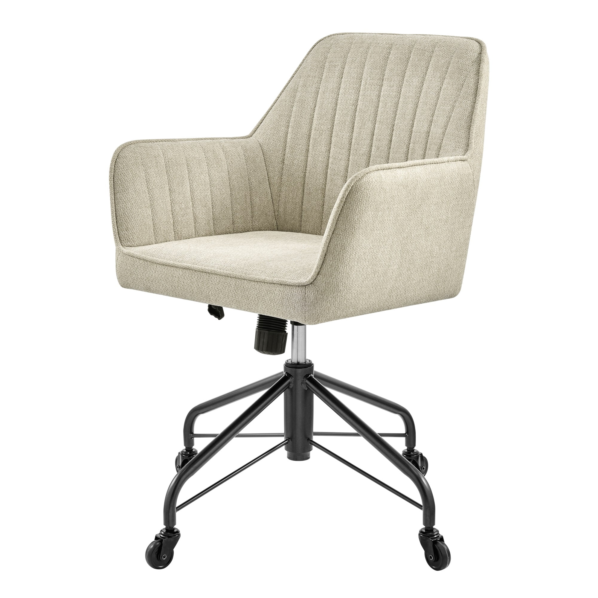 New Pacific Direct Thompson 18.5" Fabric Swivel Office Arm Chair in ...