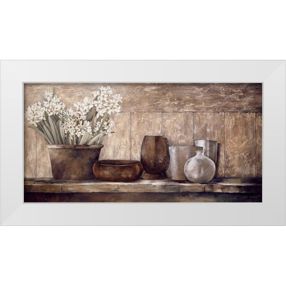 Thompson, Linda 18x11 White Modern Wood Framed Museum Art Print Titled ...