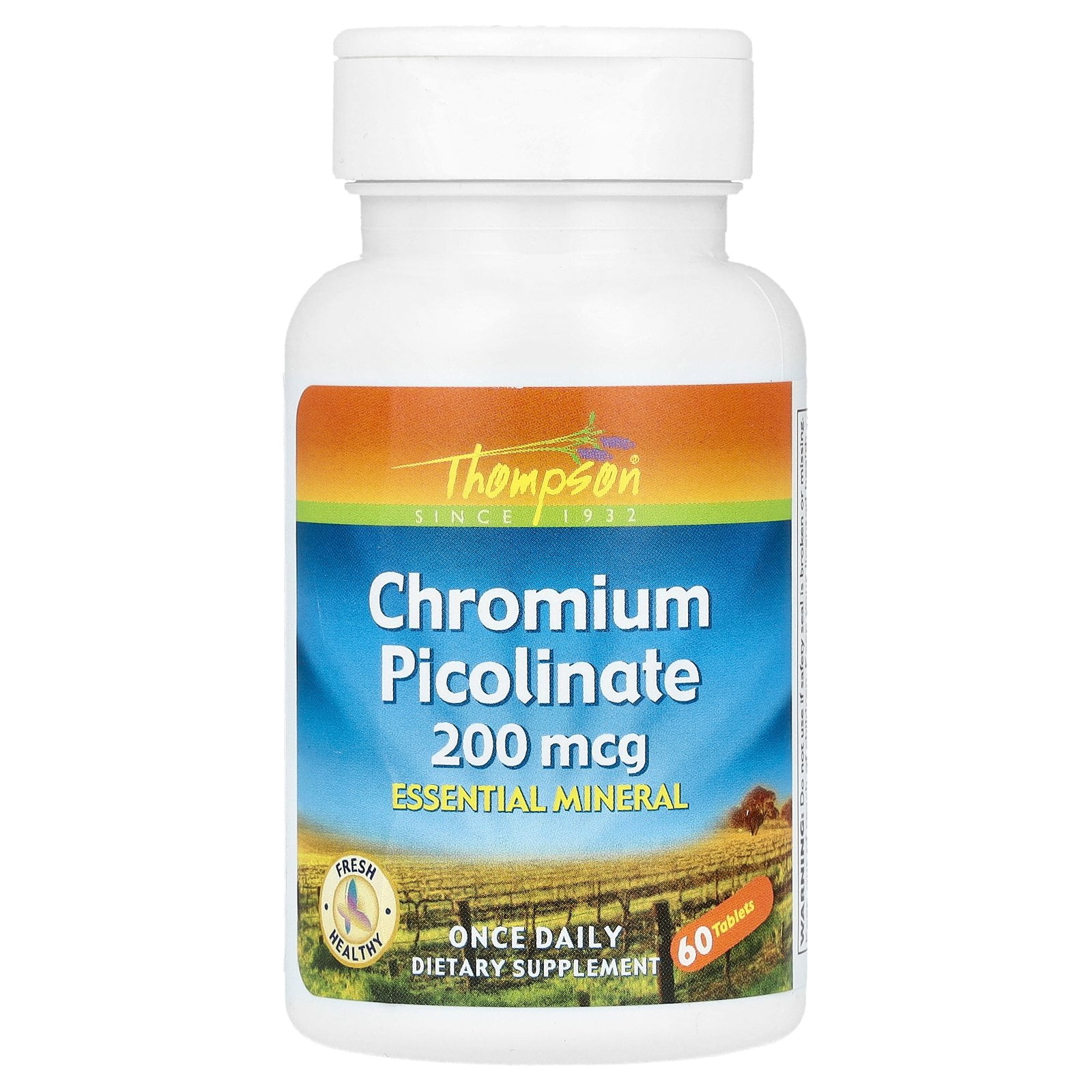 Thompson Nutritional Chromium Picolinate 60 Tablet - Walmart.com