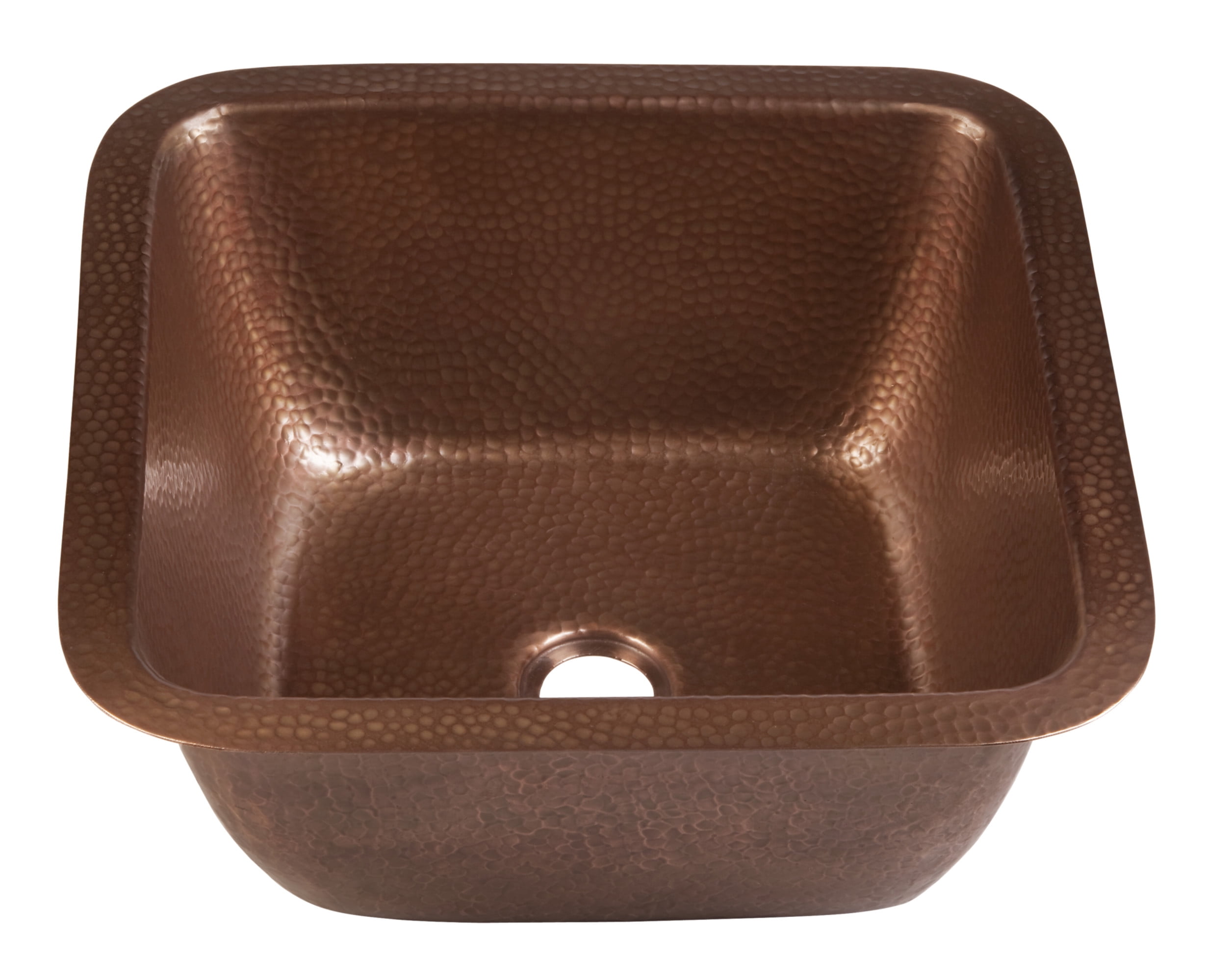 Thompson Traders 1Sac Tamayo 15-3/8" Undermount Hammered Copper Bar ...