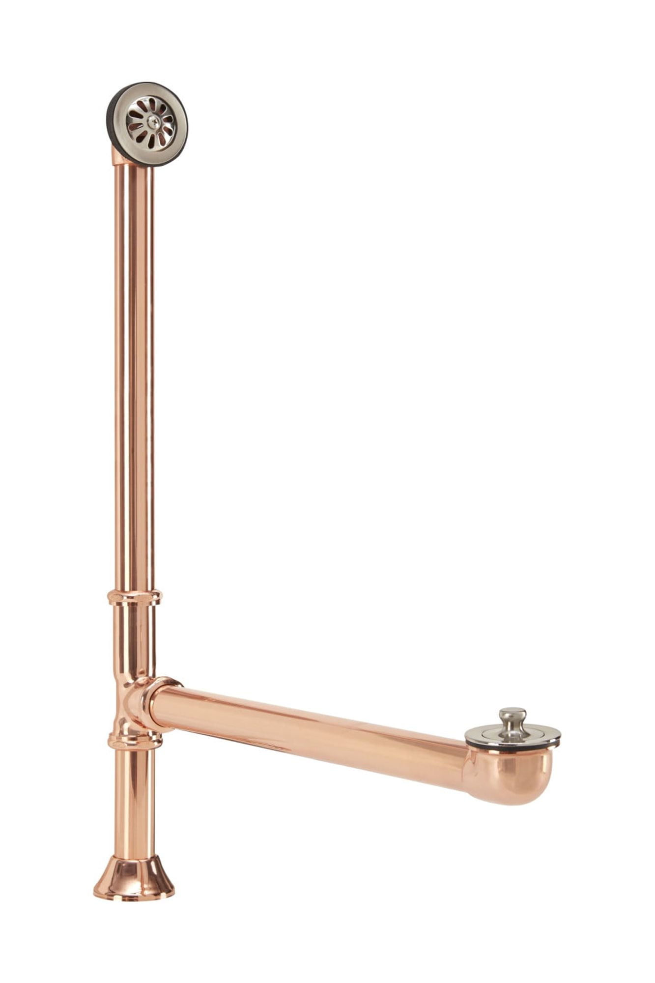 Thompson Traders Tdbtwo-Ttpc Tub Overflow And Drain Assembly - Copper ...