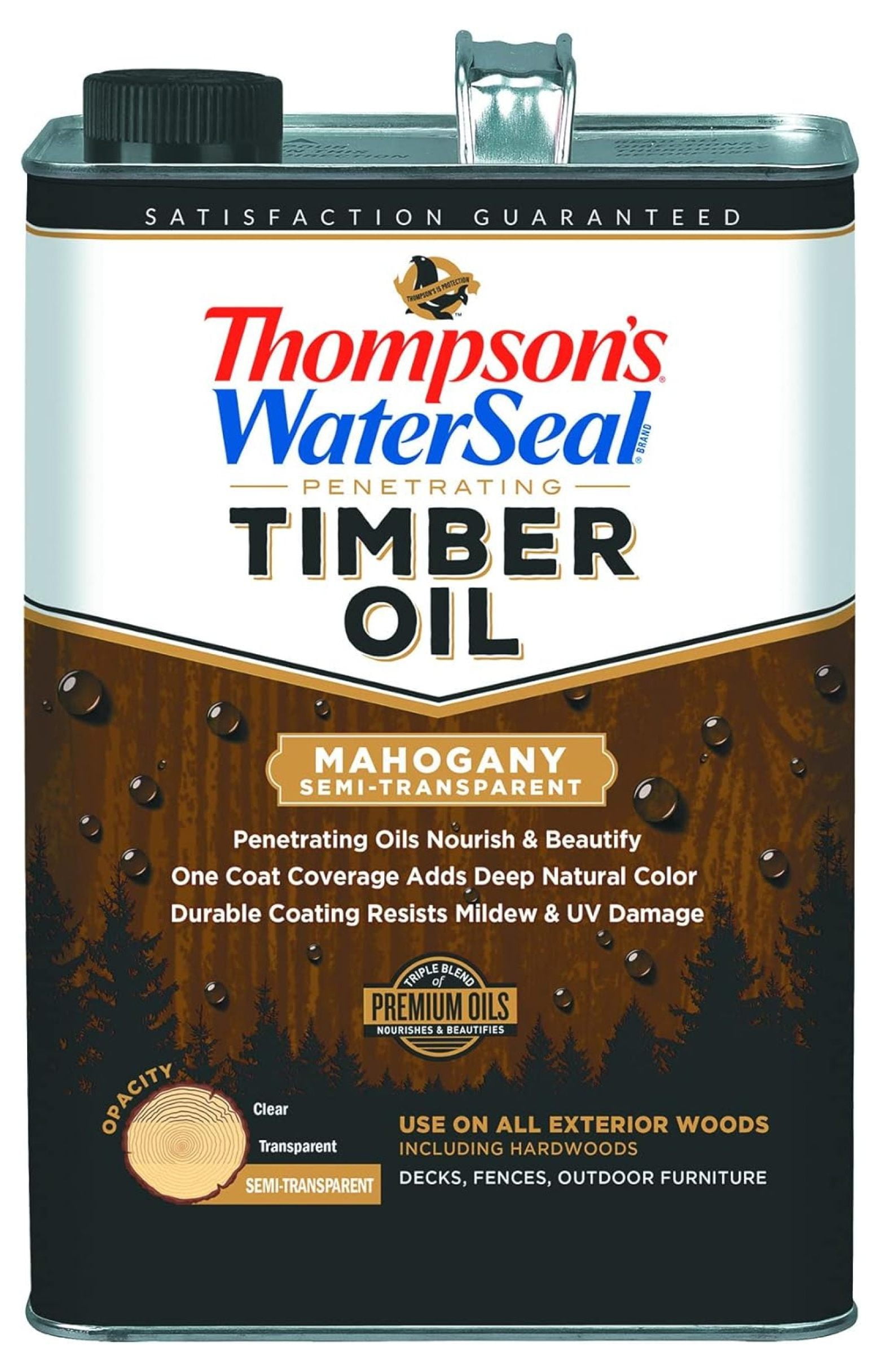 Thompson's WaterSeal .048851-16 Penetrating Semi-Transparent Timber Oil ...