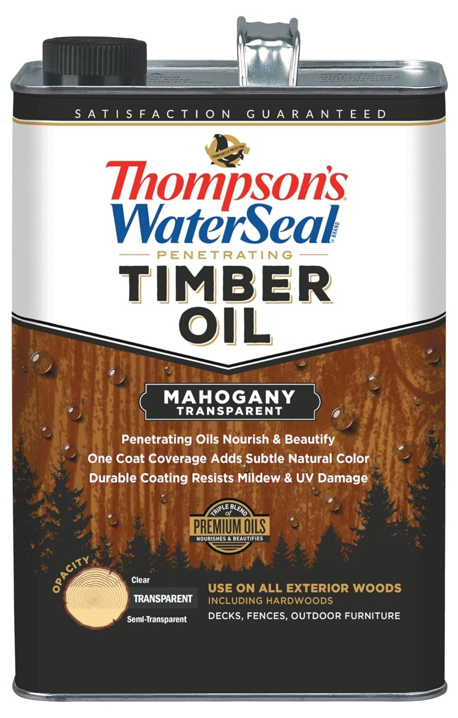 Thompson's WaterSeal .049851-16 Penetrating Transparent Timber Oil ...