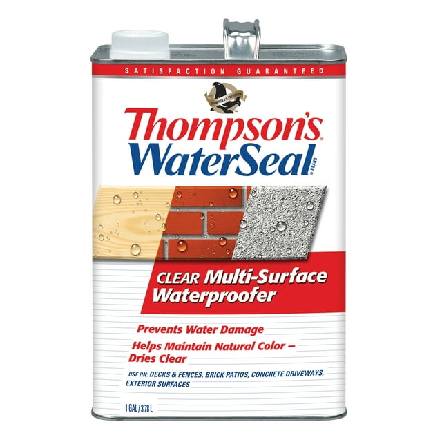 Thompson's WaterSeal Multi-Surface Waterproofer, Clear, 1 Gallon ...