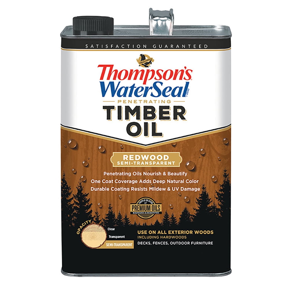 Thompson's WaterSeal Penetrating Timber Oil Semi-Transparent Redwood ...