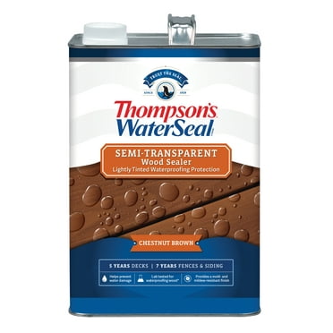 Thompson's WaterSeal Waterproofer Plus Wood Protector, Clear, 5 Gallon ...