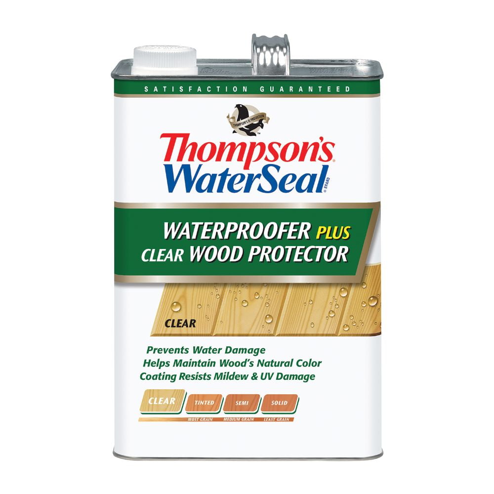 Thompson's WaterSeal Outdoor Waterproof Sealant, Clear Oil-Based Wood ...